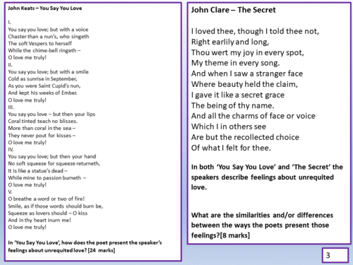 Unseen Poetry Exam Practice Questions | Teaching Resources