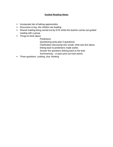 KS1 Guided Reading | Teaching Resources