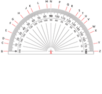 READING A PROTRACTOR - measuring angles. 64 Questions over 2 worksheets ...