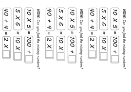 Inverse - Multiplication and Division Triangles | Teaching Resources