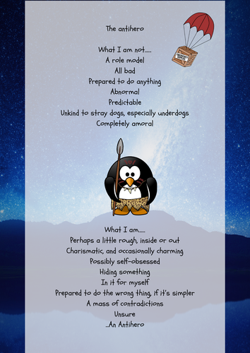 Hero or Antihero? Creative Writing Lessons & Resources_11 to 14 yrs ...