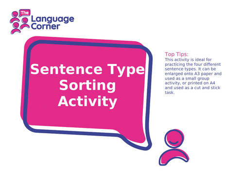 Sentence Type Sorting Activity | Teaching Resources