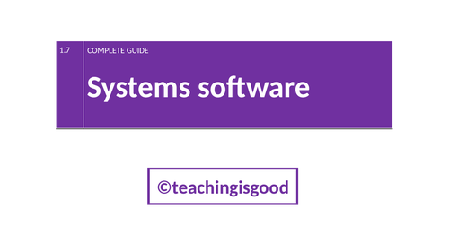 GCSE Computer Science - Systems Software FULL GUIDE | Teaching Resources