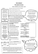 Macbeth Act 3, scene 6 Worksheet | Teaching Resources