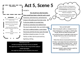 Macbeth: Act 5, Scene 5 | Teaching Resources