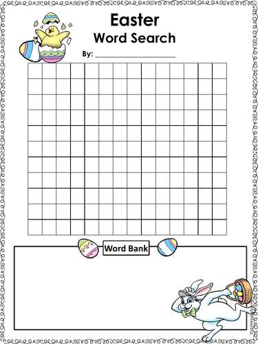 Easter Word Searches - Easy and Hard | Teaching Resources