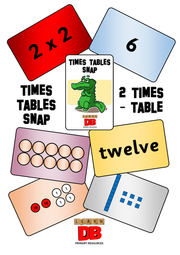 Times Tables Snap cards - 2 x table pack | Teaching Resources