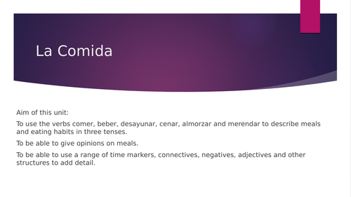 La Comida | Teaching Resources