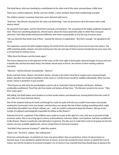 Brave New World - Themes | Teaching Resources