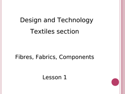 Textiles Fibres and Fabrics | Teaching Resources