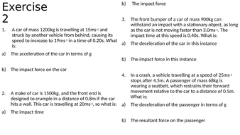 A Level Physics Newton's Laws 4: Vehicle Applications | Teaching Resources