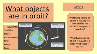 Orbiting objects and satellites | Teaching Resources