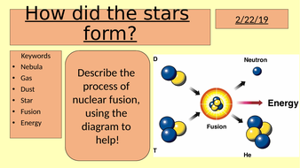 How does a star form? (GCSE space star formation) | Teaching Resources