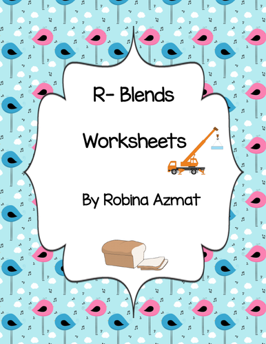 R-Blends Worksheets | Teaching Resources