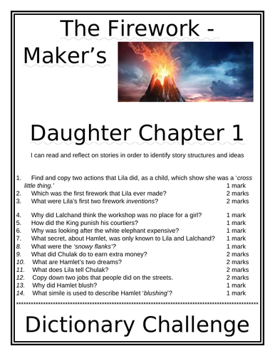 Firework - Maker's Daughter Literacy Pack for Years 5 and 6 | Teaching ...