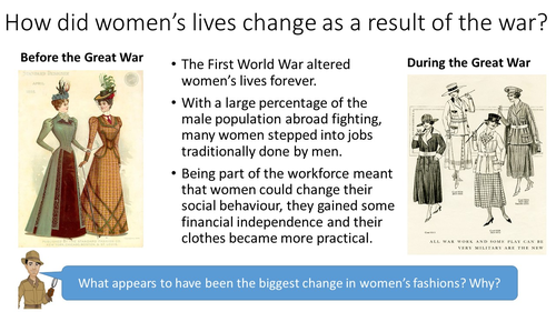 How did women's lives change as a result of the First World War ...