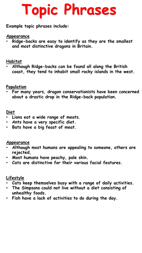 Writing an information text about Rainforests (Lesson 10, 11 and 12 of ...