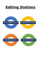 Editing stations and prompt sheets | Teaching Resources