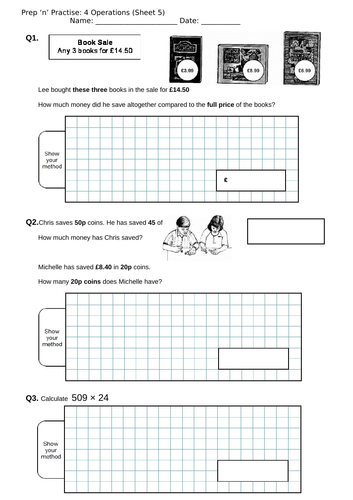 Y6 SATs homework - Six weeks, 24 documents ' Prep and Practise ...