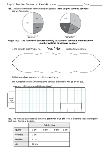 Y6 SATs homework - Six weeks, 24 documents ' Prep and Practise ...