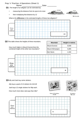 Y6 SATs homework - Six weeks, 24 documents ' Prep and Practise ...