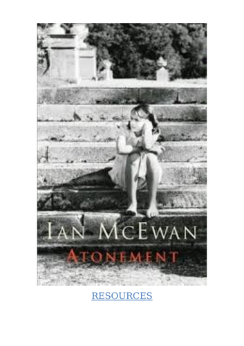 AQA A Level English Literature B Resource Booklet: ATONEMENT | Teaching ...