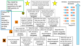 KS3 Electromagnets Revision Pyramid | Teaching Resources