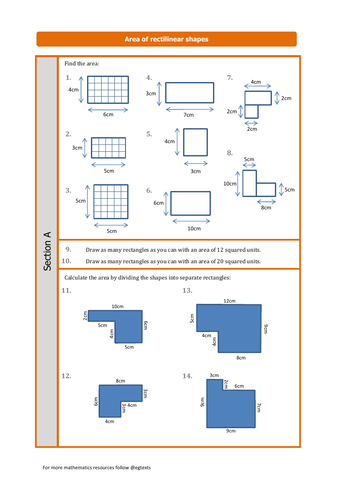 Perimeter and Area Year 6 Block 5 Week 8 | Teaching Resources
