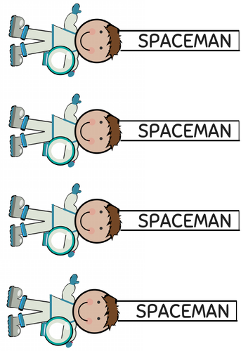 Space Man Finger Space aide | Teaching Resources