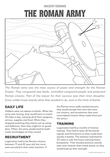 Ancient Romans - The Roman Army | Teaching Resources
