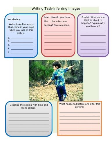 Inference Writing Tasks | Teaching Resources
