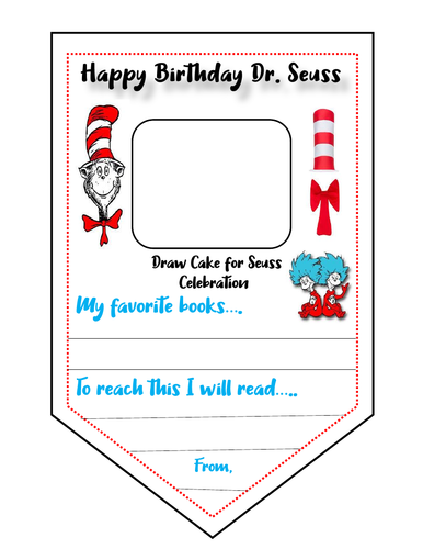 Dr.Seuss Birthday Pennant Banner Activity! | Teaching Resources