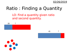 Ratio - Finding a Quantity | Teaching Resources