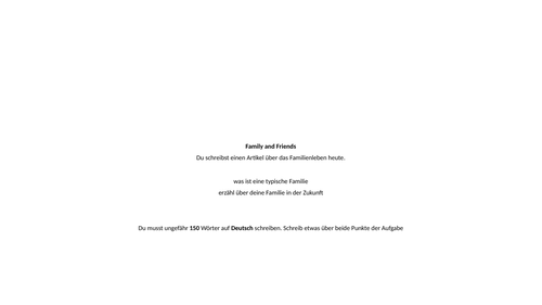 GCSE German Written Questions 90 and 150 Word Essay with Mark Schemes ...