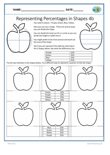 Representing Percentages in Shapes Pack | Teaching Resources