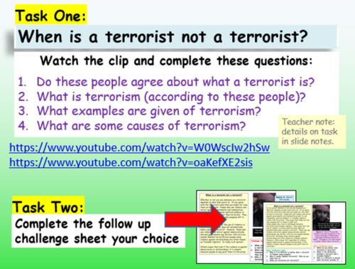 Terrorism | Teaching Resources