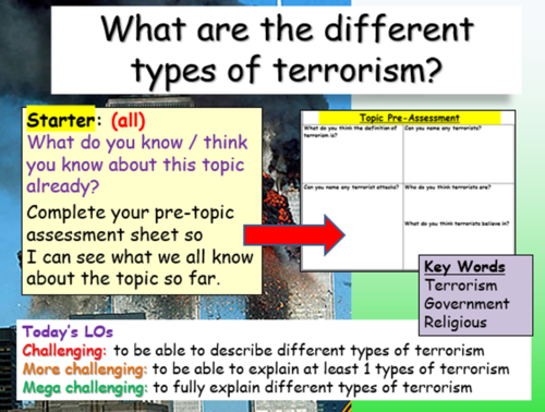 Terrorism | Teaching Resources