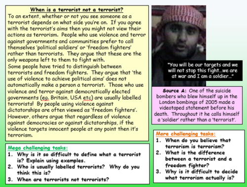 Terrorism | Teaching Resources