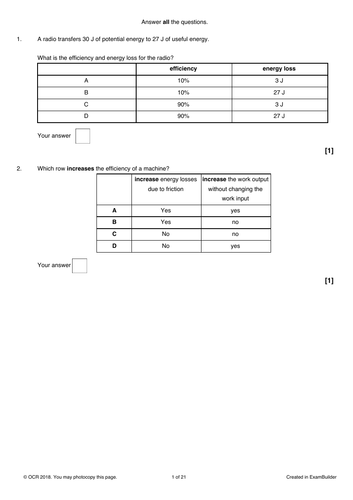 Efficiency | Teaching Resources