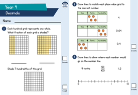 White Rose Year 4: Spring Block 4 - Decimals. Week 1 (of 3) | Teaching ...