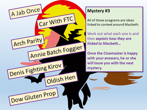 Macbeth Escape Room | Teaching Resources