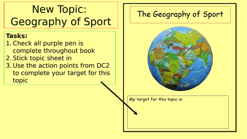 Geography of Sport SOW | Teaching Resources