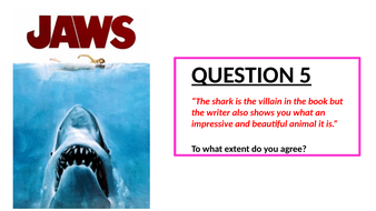 JAWS lesson Paper 1 Q5 (the EVALUATION question) EDUQAS GCSE English ...