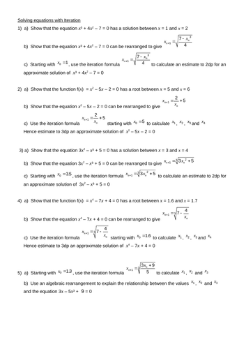Iteration Solving Worksheet | Teaching Resources Iteration Solving Worksheet | Teaching Resources