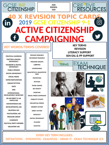 Active Citizenship Revision x40 | Teaching Resources