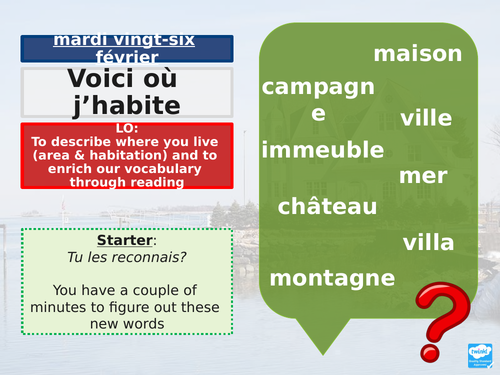 Voici où j'habite | Teaching Resources