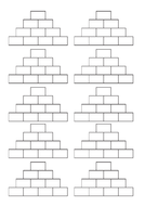 FRACTION PYRAMIDS (4rows) - Number Pyramids but with fractions +ANSWERS ...