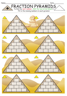 FRACTION PYRAMIDS (4rows) - Number Pyramids but with fractions +ANSWERS ...