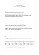 A-Level Maths (2017) Statistics: PMCC and Hypothesis Testing | Teaching ...