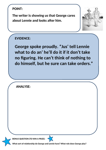 Of Mice and Men - 3x differentiated language analysis activity ...